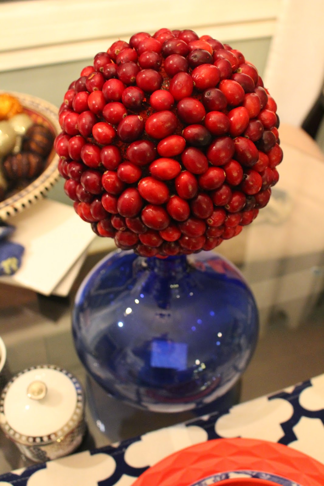 Nadia's DIY Projects: DIY Cranberry Topiary
