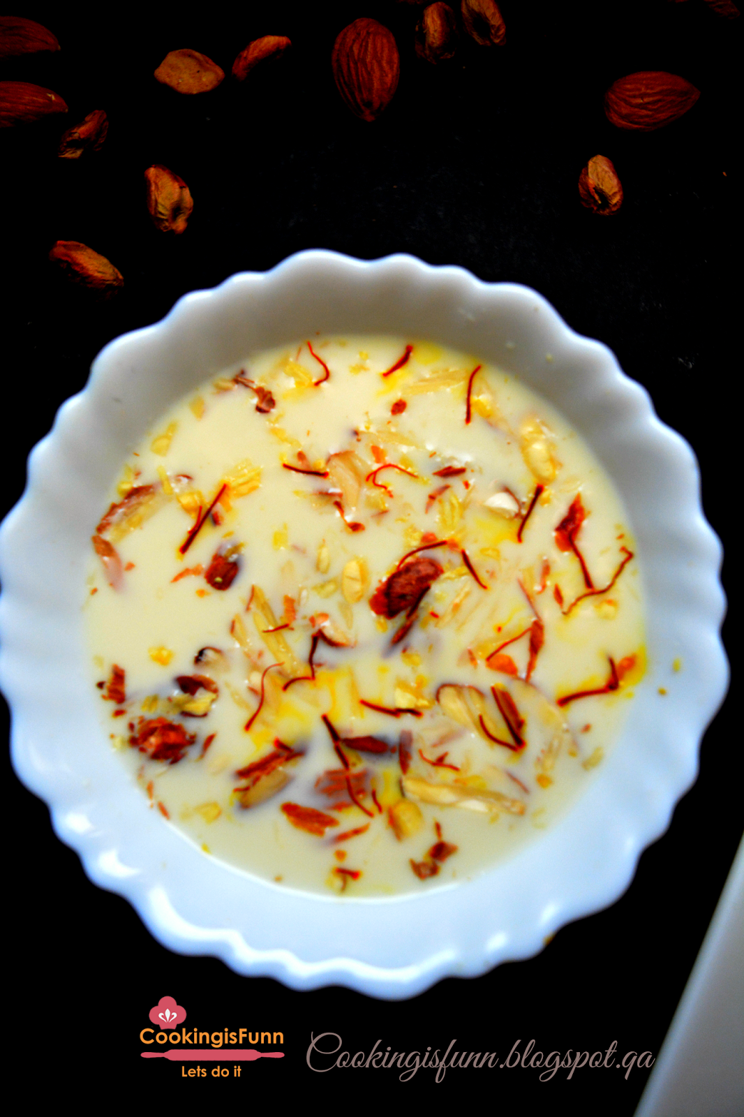 Cookingisfunn: Mini Ghevar with Kesar Rabdi
