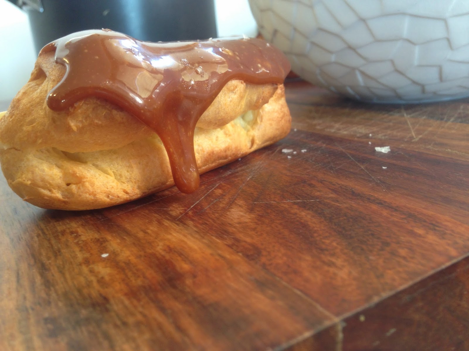 Cassie Cakes: Salted Caramel Eclairs with Creme Patissiere