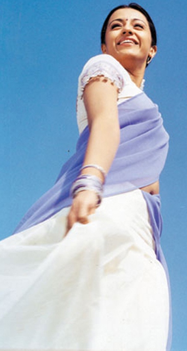 Actresses saree pics and wallpapers: Trisha half saree pics from tamil ...