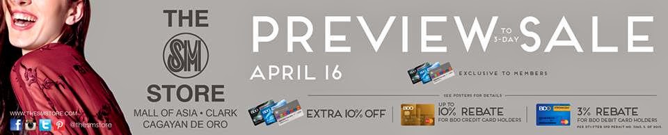 Manila Shopper: SM Stores 3-day SALE: April 17-19 2015