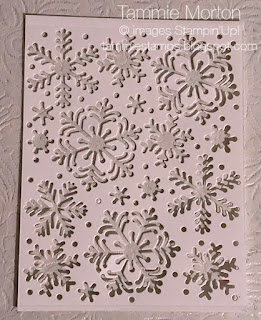 Tammie Stamps: Blizzard Thinlits Die Negative Space Cards