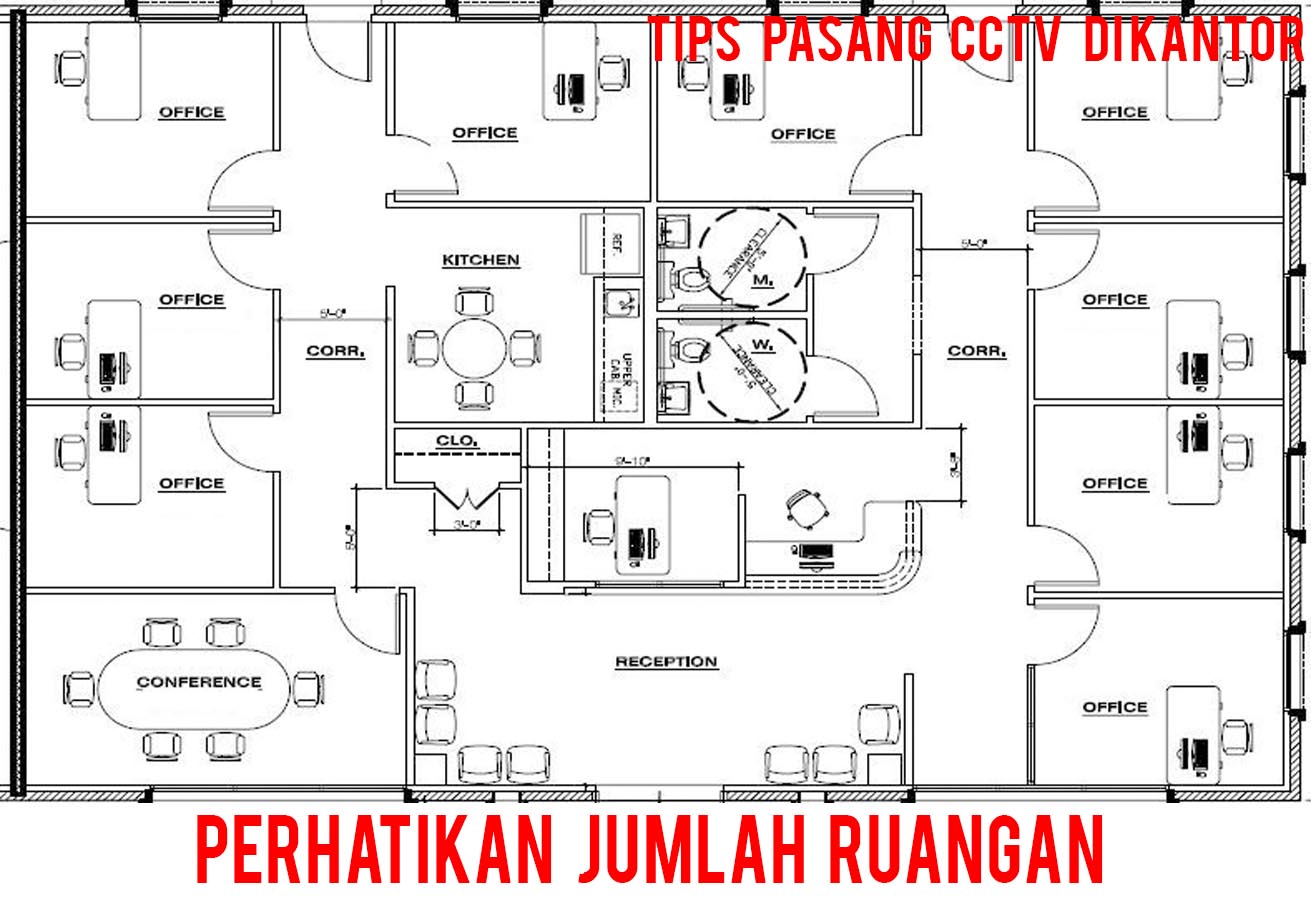 Cara Pasang CCTV di Area Kantor Agar Menjangkau Semua Sudut - CCTV Pantura