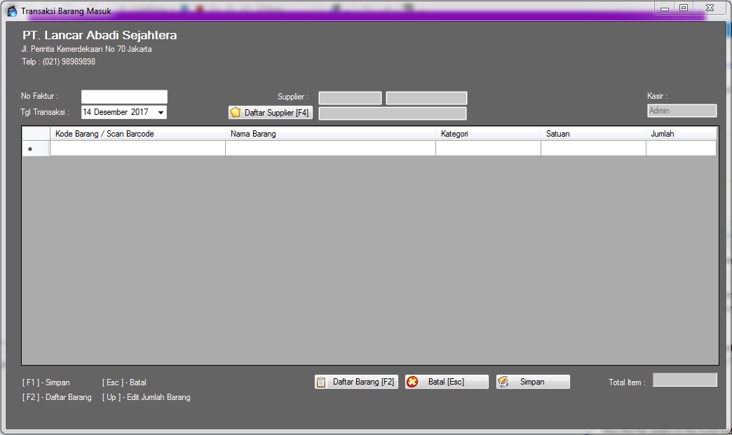 Program Inventori Persediaan Barang dengan VB.net - Belajar Pemrograman ...