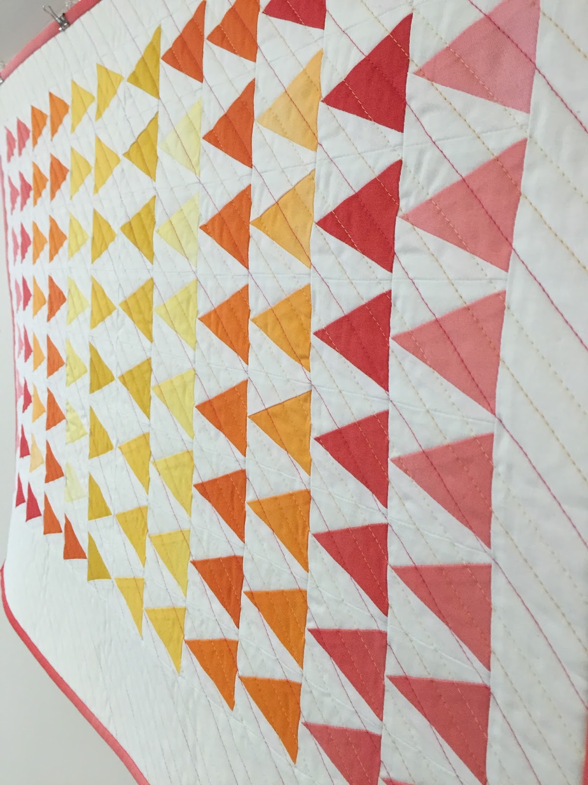 A Blue Sky Kind of Life: Convergence quilt: A finish!