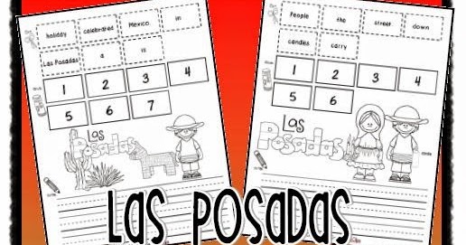 Clip Art by Carrie Teaching First: Las Posadas Cut Apart Sentences