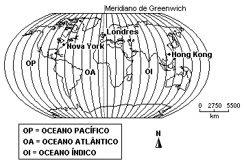 Mundo: Fusos Horários