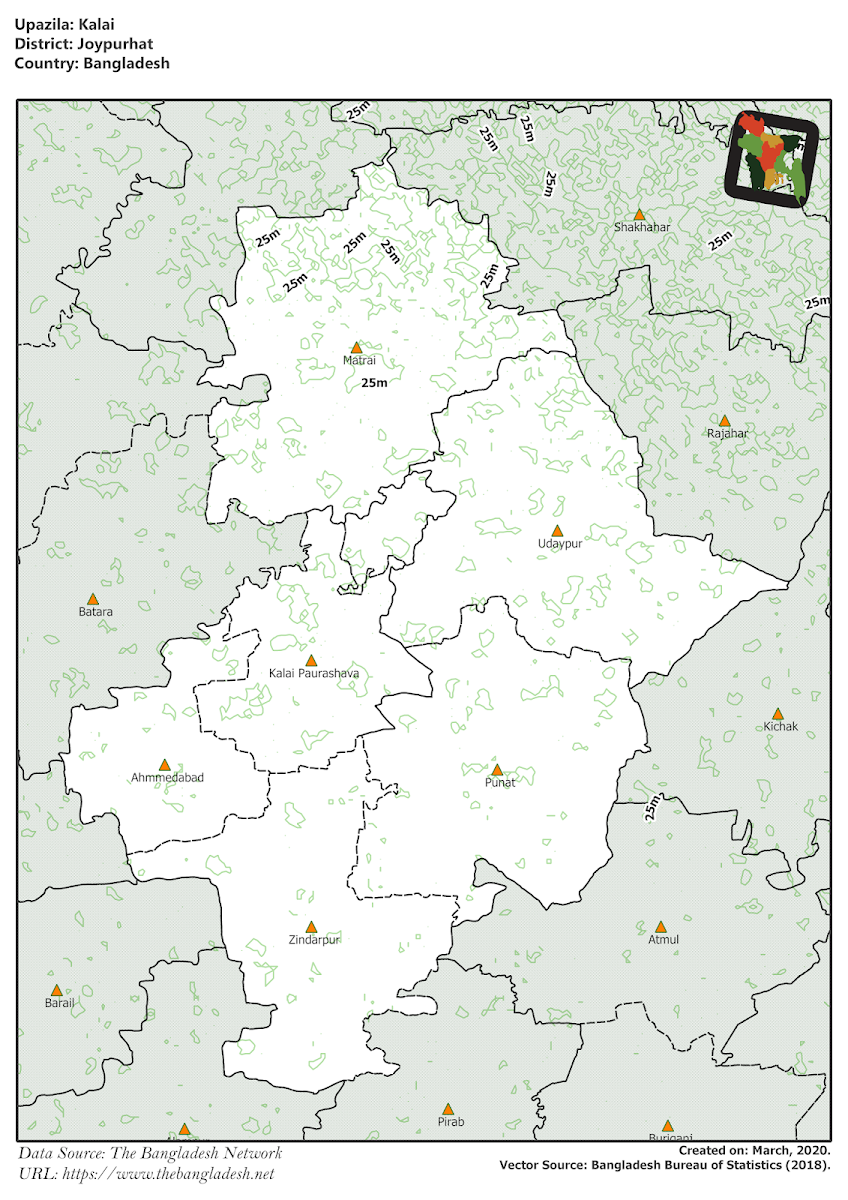 Mouza & Land Use Maps of Kalai Upazila, Joypurhat, Bangladesh - Tourism ...