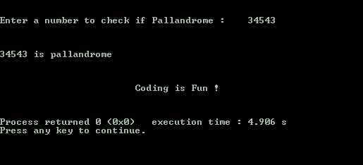 Program to find Palindrome using Recursion - Coding is Funny