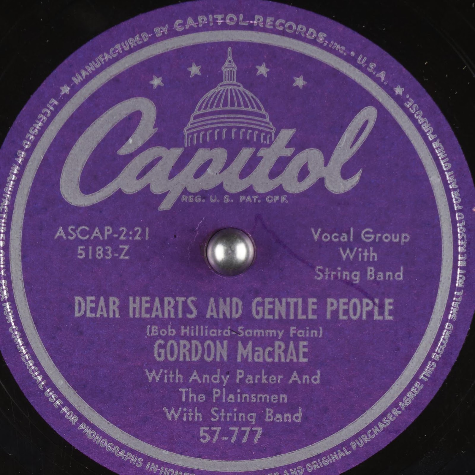 FROM THE VAULTS: Gordon MacRae born 12 March 1921
