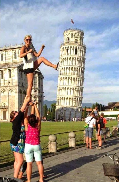 Kicking the Leaning Tower of Pisa Optical Illusion | Genius Puzzles