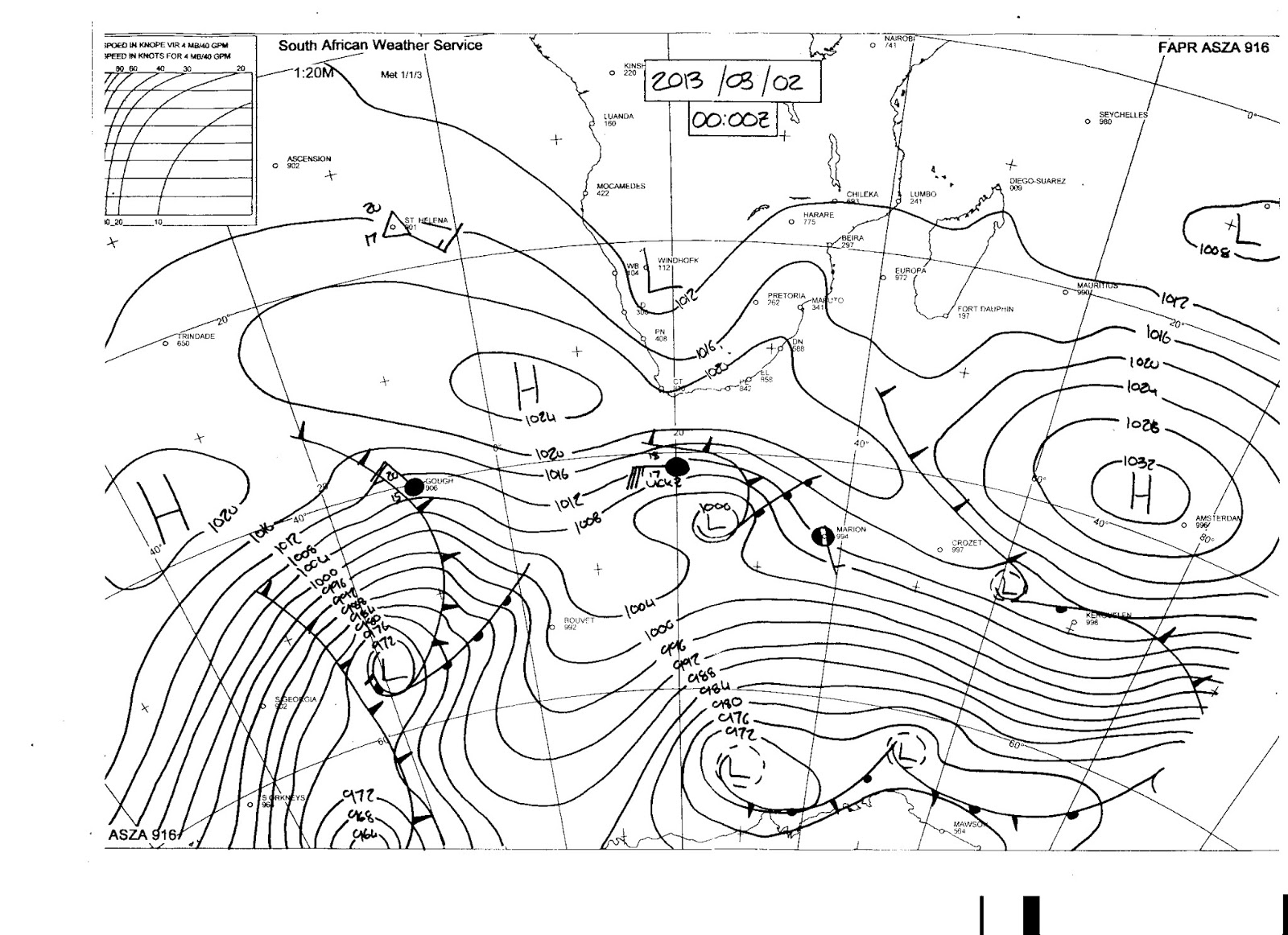 SA Weather and Disaster Observation Service: SA Sea Level Synoptic ...
