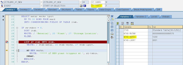 SAP ABAP 4 Tutorial: Control Break - AT NEW statement