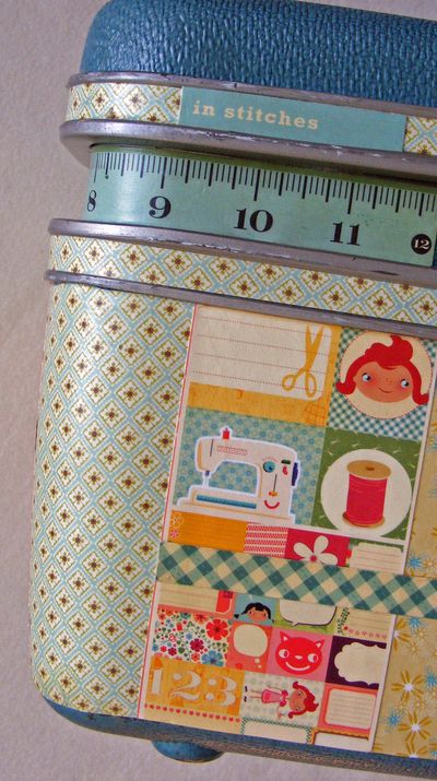 Everybody's Buying Vintage.: diy: decoupage train cases.