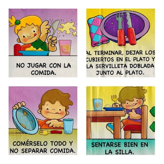 LA CLASE DE LOS VENTOLINES: NORMAS DE COMPORTAMIENTO EN LA MESA