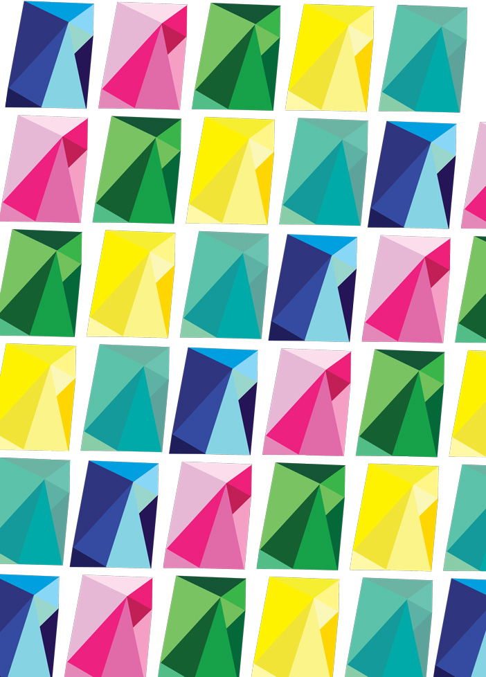 This is a designer.: Geometric forms and patterns.