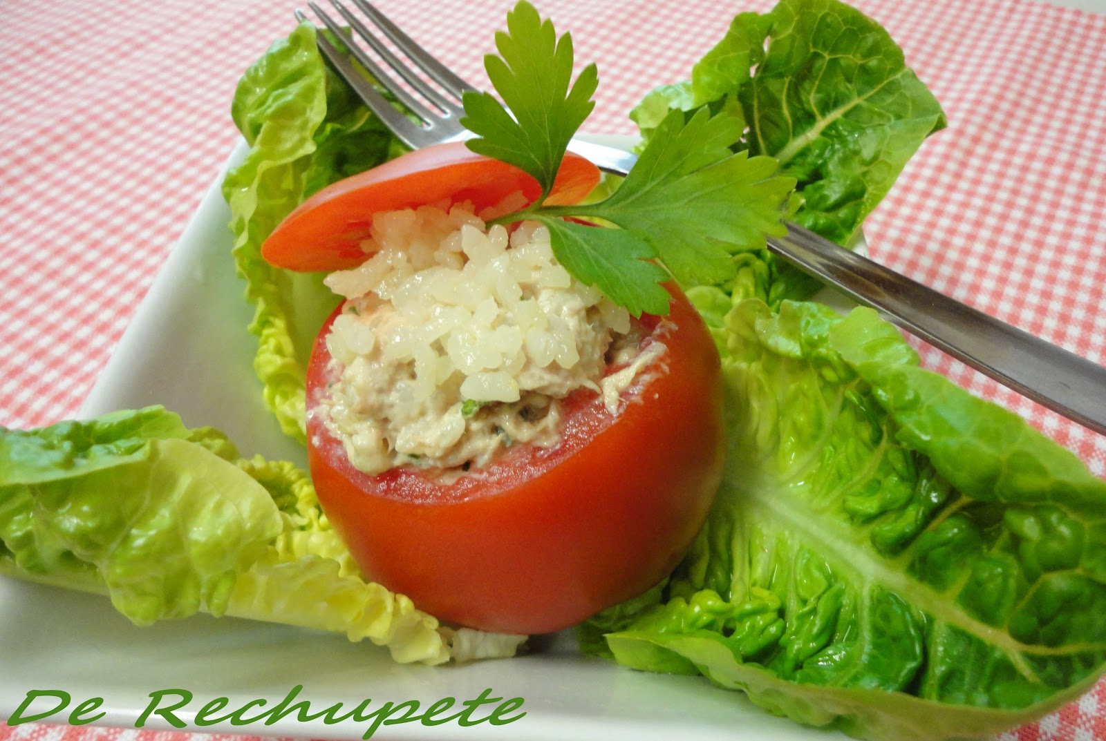 De Rechupete - by Belén: Tomates rellenos de arroz y atún