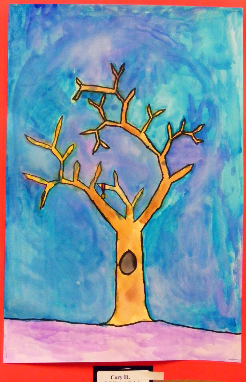 Suffield Elementary Art Blog!: 4th Grade Watercolor Trees