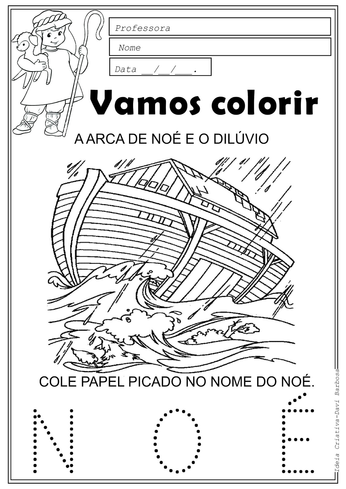 Tia Lu e os Amiguinhos de Jesus: Desenho da Arca de Noé e o dilúvio ... Tia Lu e os Amiguinhos de Jesus: Desenho da Arca de Noé e o dilúvio ...