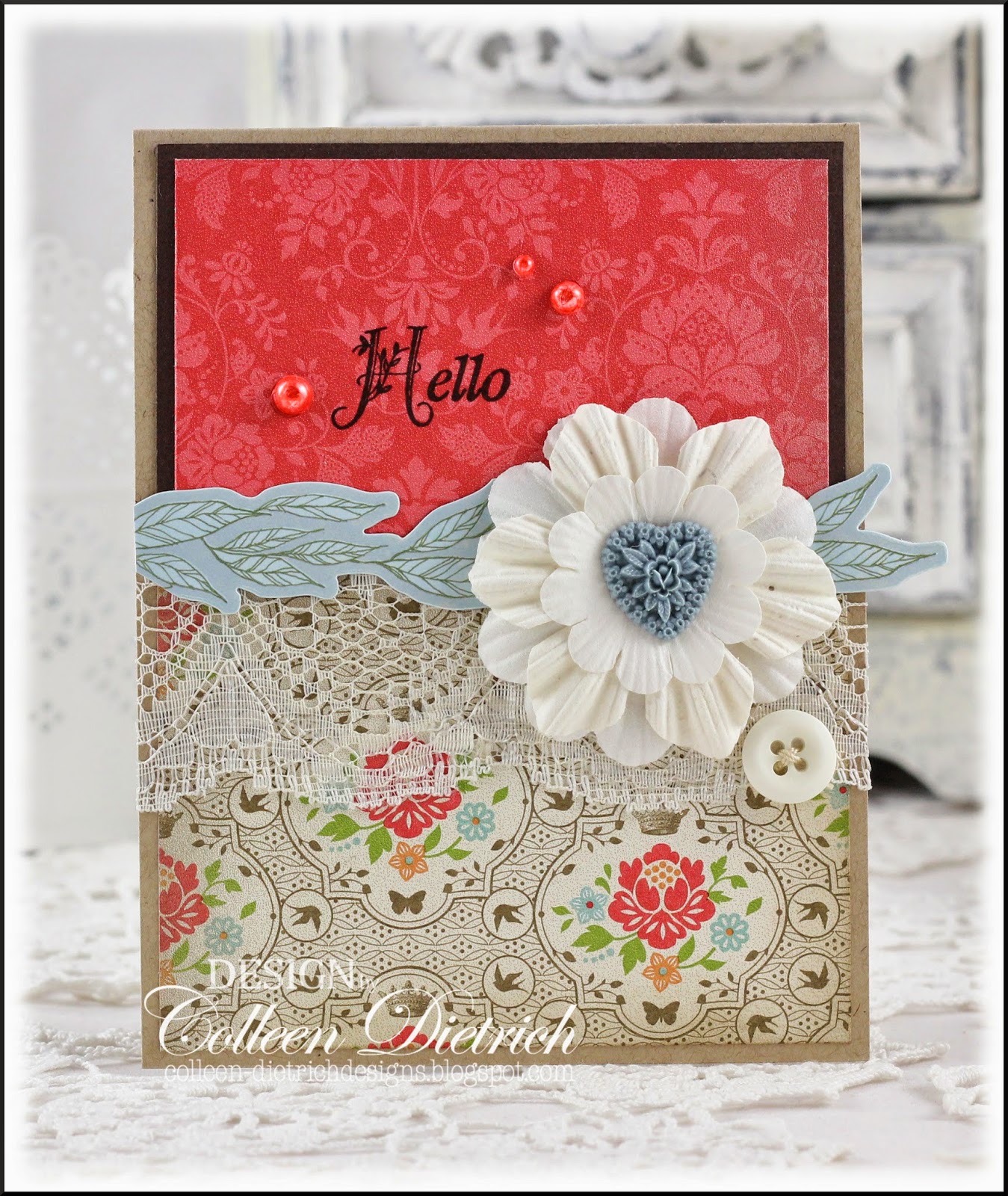 Seize The Sketch #25 - a dainty 'Hello' | Colleen Dietrich Designs