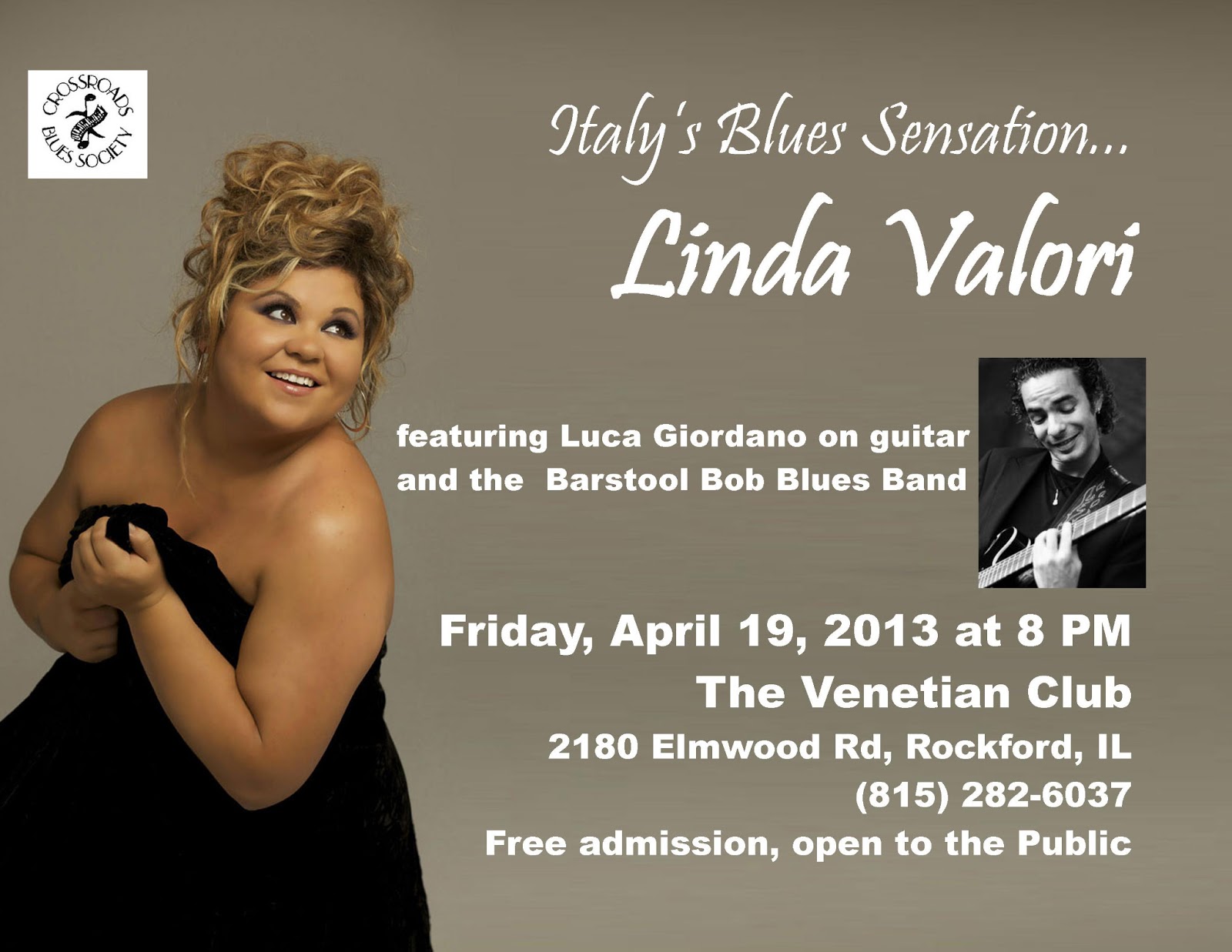 Crossroads Blues Society News: Linda Valori to Make First Rockford ...