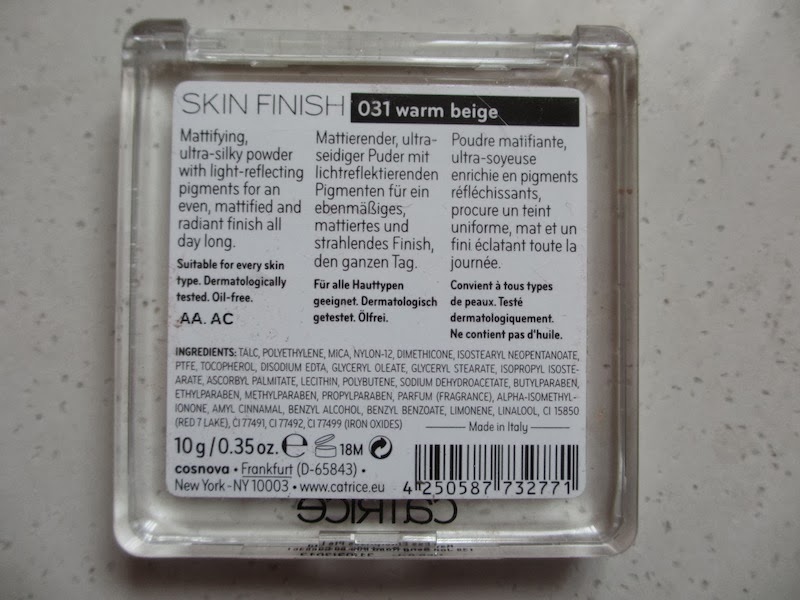 The Blackmentos Beauty Box: Review: Catrice Skin Finish Compact Powder ...