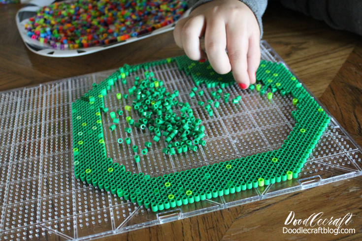 8 Bit Geekery Perler Bead Wreath DIY