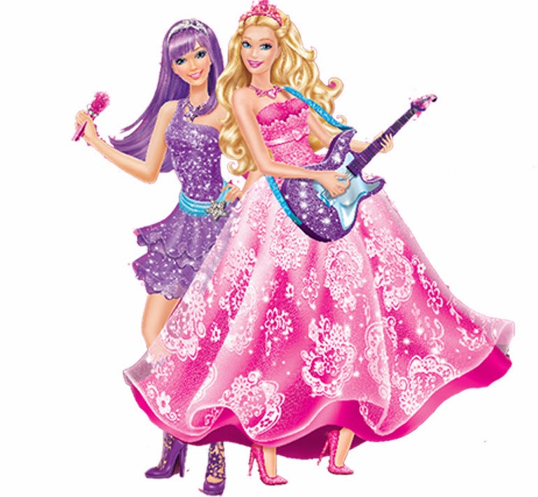 Barbie Moda y Magia y Barbie Rock Star: Imprimibles y Tarjetas o ...