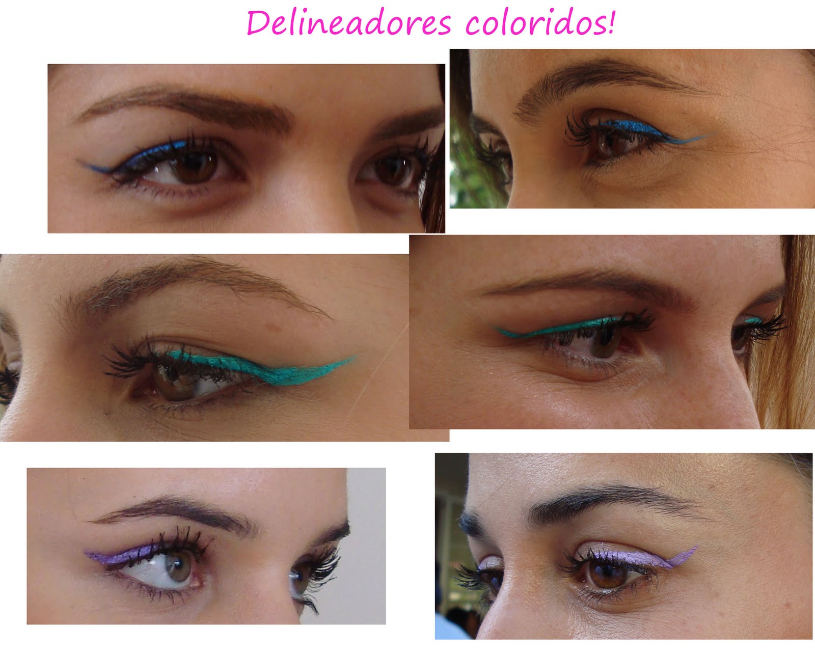 Garotas & Cia: Delineador Colorido