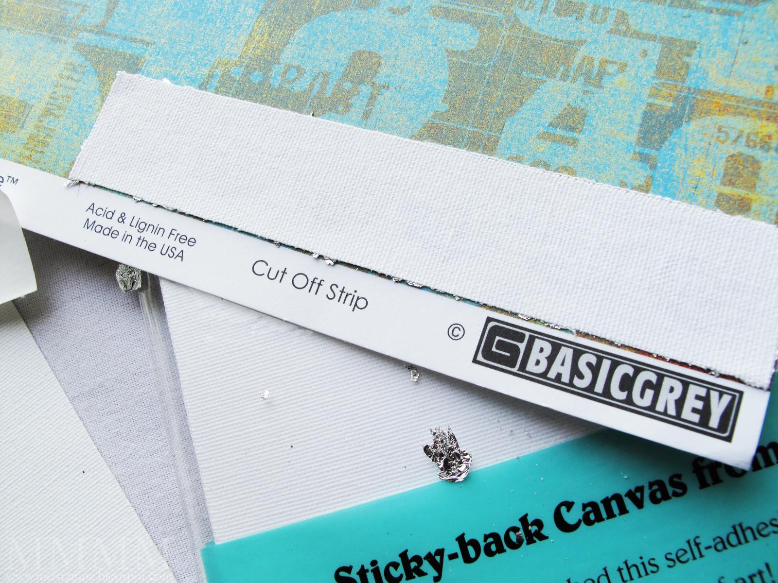 Mel Stampz: new technique? Silver Leaf & Sticky Back Canvas (step by step)