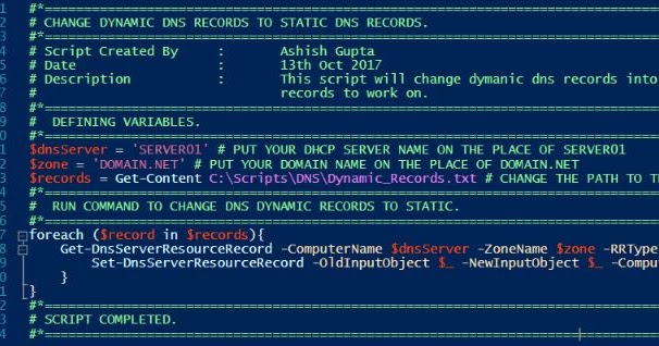 Change DNS Dynamic Records to Static Records | ImpDossier