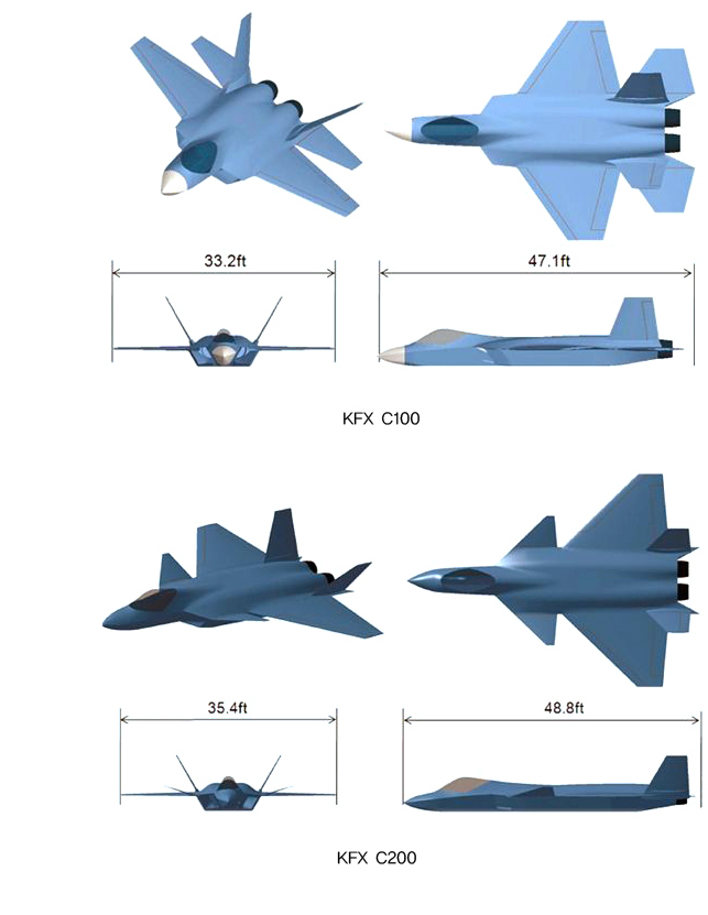 KFX 탐색 모델공개 - 쌍발 스텔스 형상