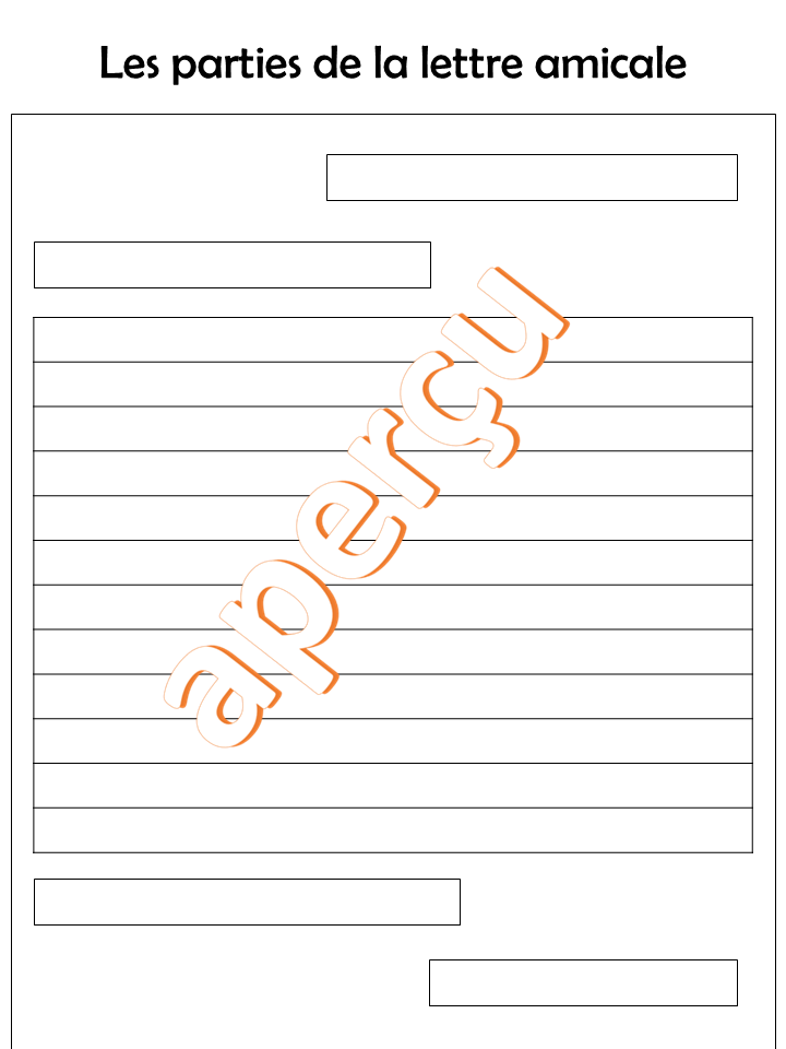 la classe de caro.: Écrire une lettre amicale - Écriture créative