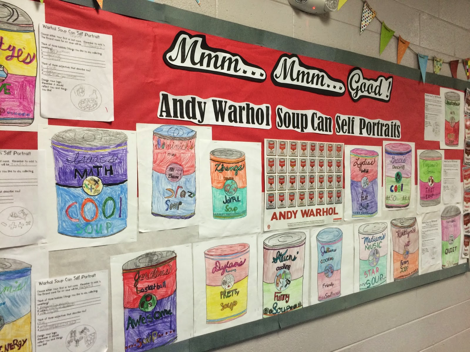 The Teacher with a Ponytail: Andy Warhol Pop Art Cans!