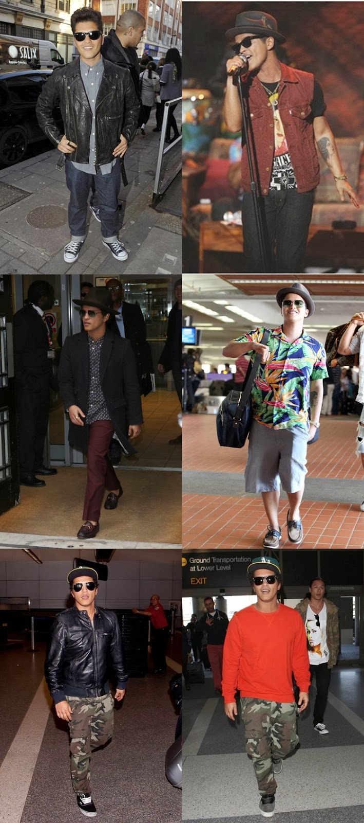 O estilo e os visuais de Bruno Mars - Baú da Moda Masculina