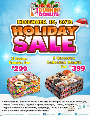 Manila Shopper: Dunkin Donuts Holiday SALE: December 19 2015