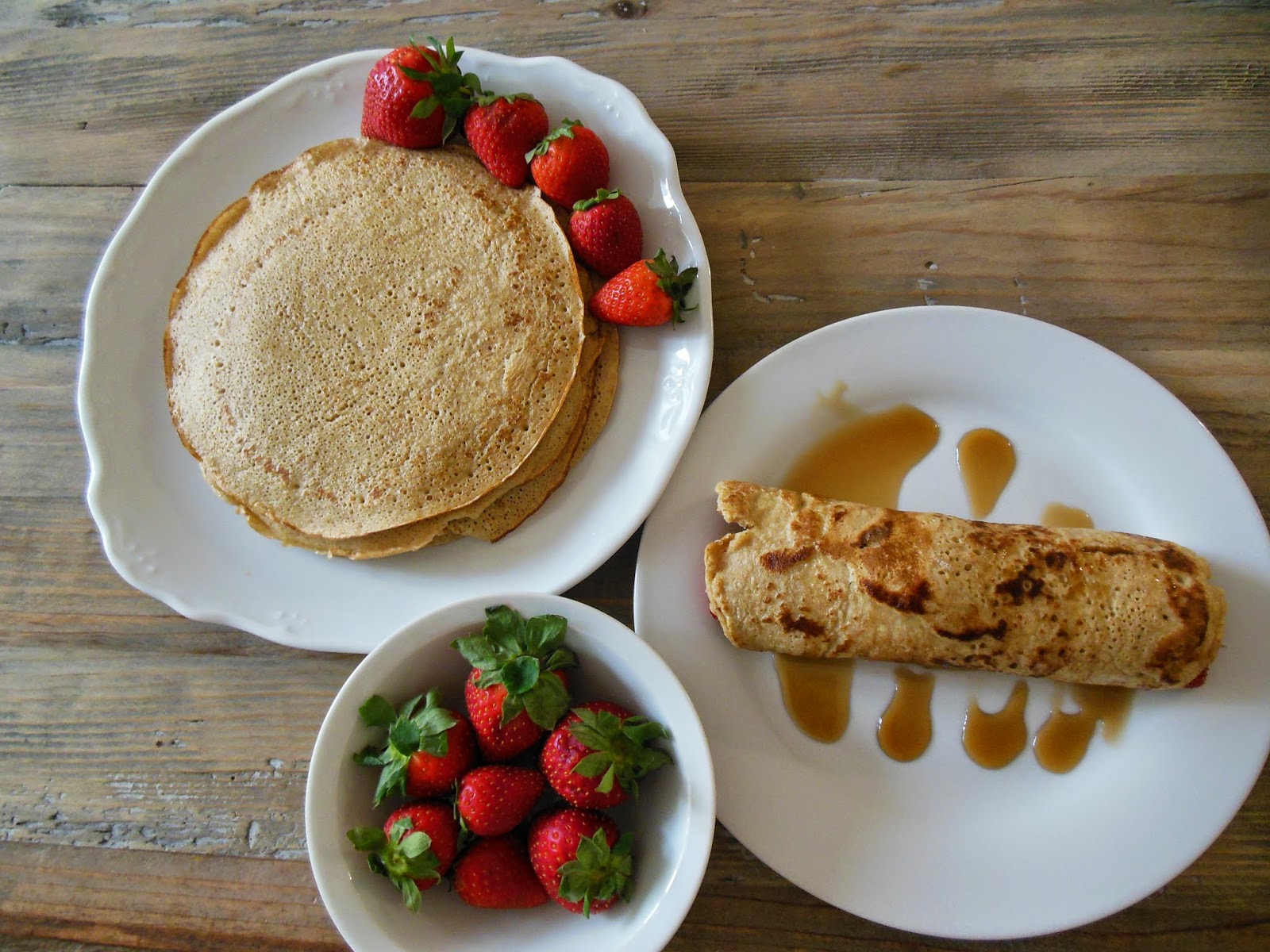 Avena y Canela: Crepes integrales - Whole grain crepes