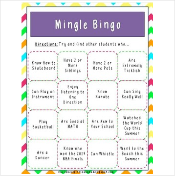 The Best of Teacher Entrepreneurs III: FREE MISC. LESSON - “Mingle ...