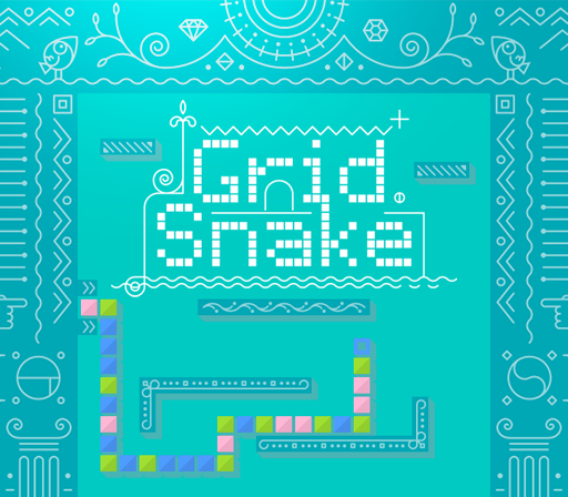 Grid Snake ~ vuifah illustrations