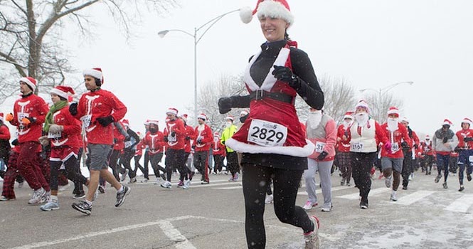 Christmas TV History: Official Sponsor of the Santa Hustle 5k and Half ...