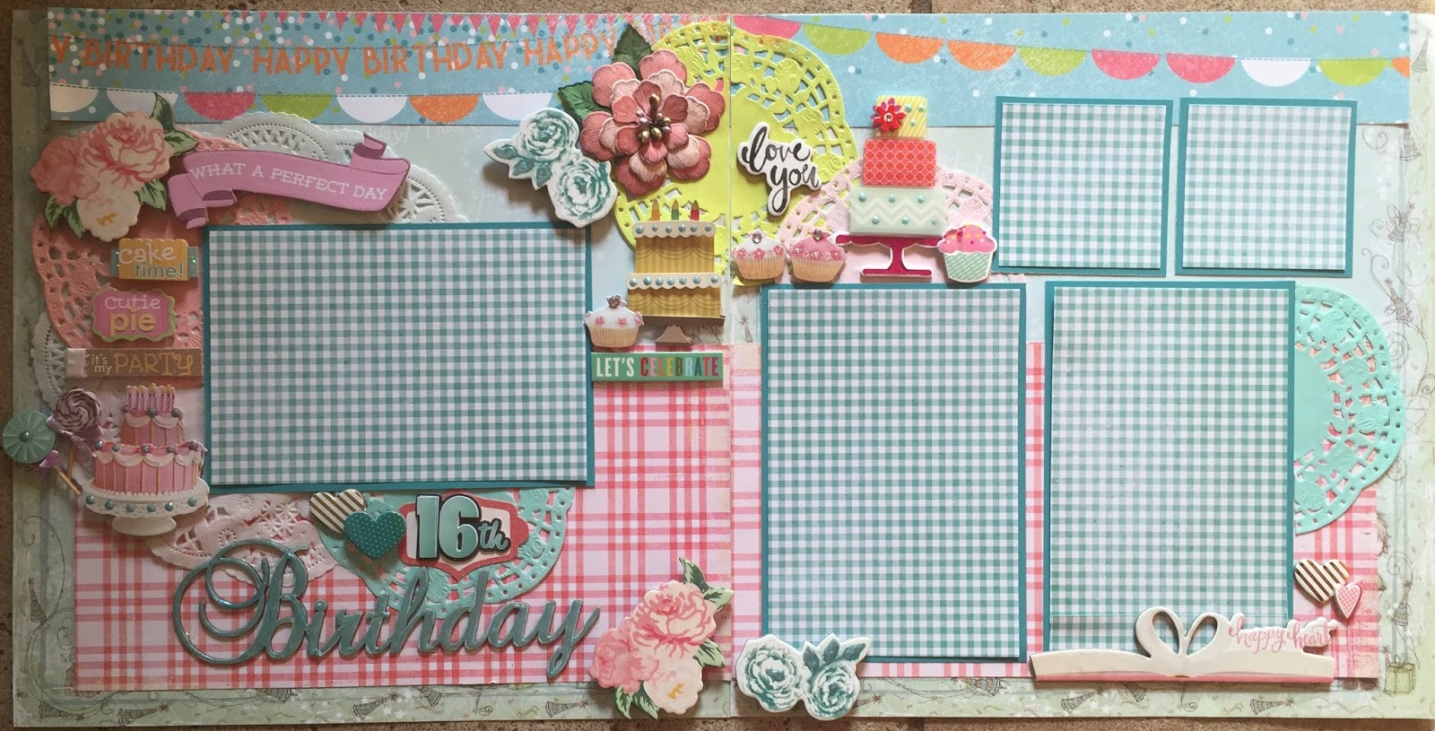 AMAZING GRACE Paper Crafts: Happy Birthday Layouts