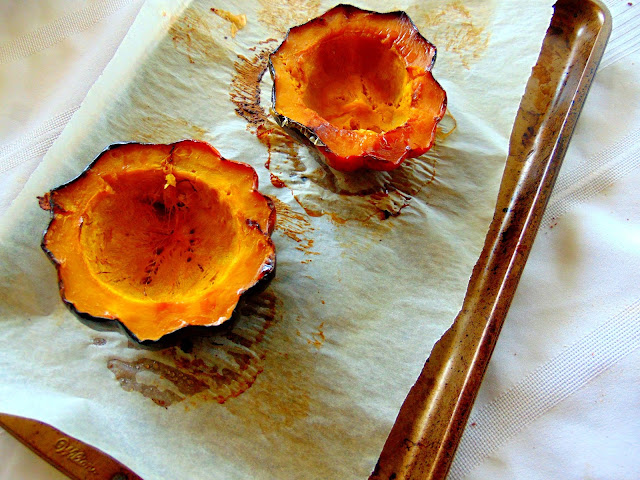 Courge poivrée farcie