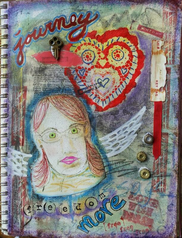Art Book Bug Diary: Journal Pages with Self Portrait