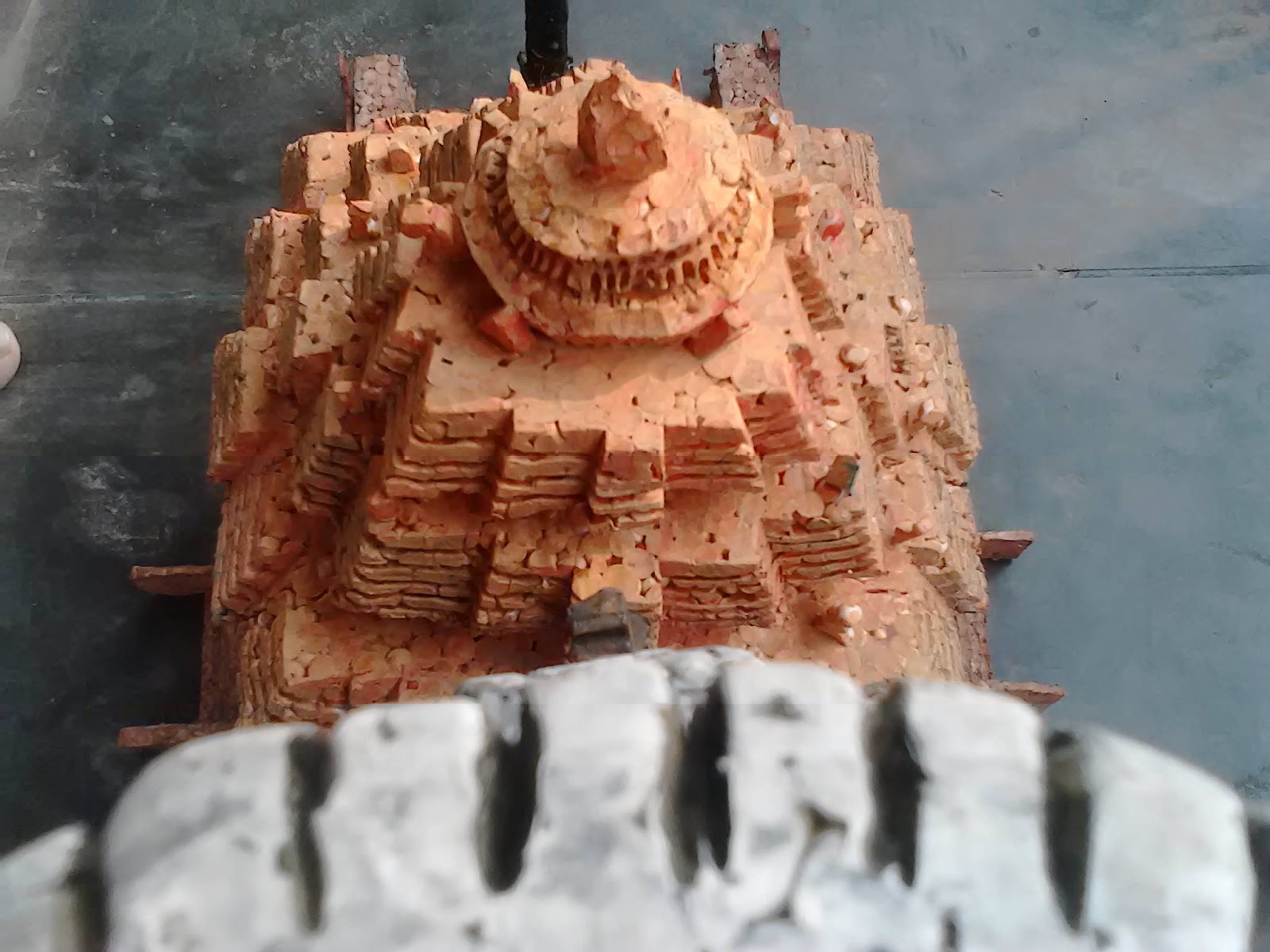 home made models: THERMOCOL SUN TEMPLE OF KONARK ODISHA INDIA