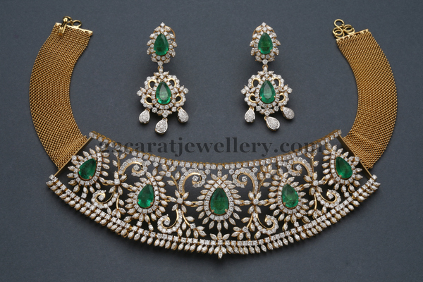 Exquisite Diamond Set by Mangatrai - Jewellery Designs