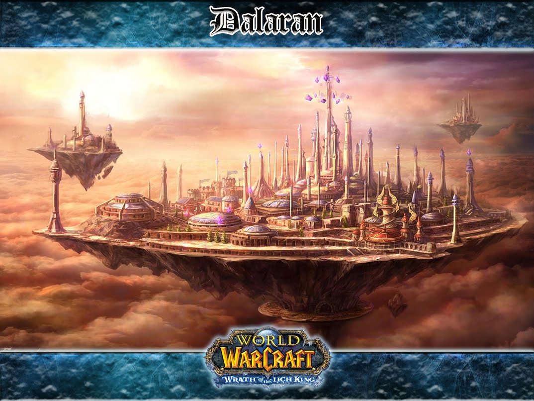 Sur la route de world of warcraft: Norfendre - Dalaran - capitale