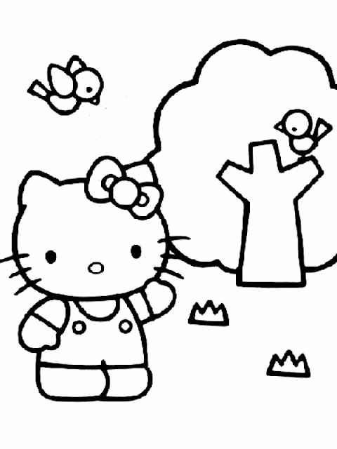 Aneka Mewarnai Gambar Hello Kitty - Yuk Warnai