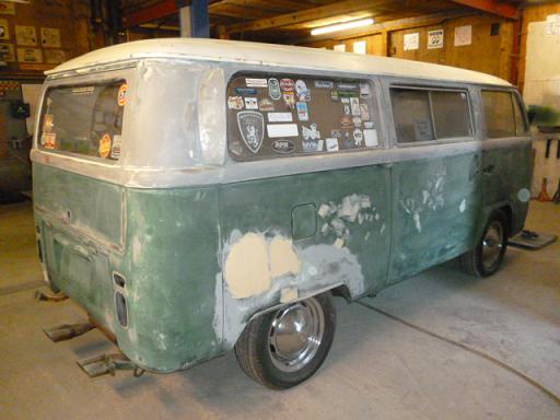 My 1969 VW Microbus: My 1969 Microbus Gets A New Coat Of Paint.