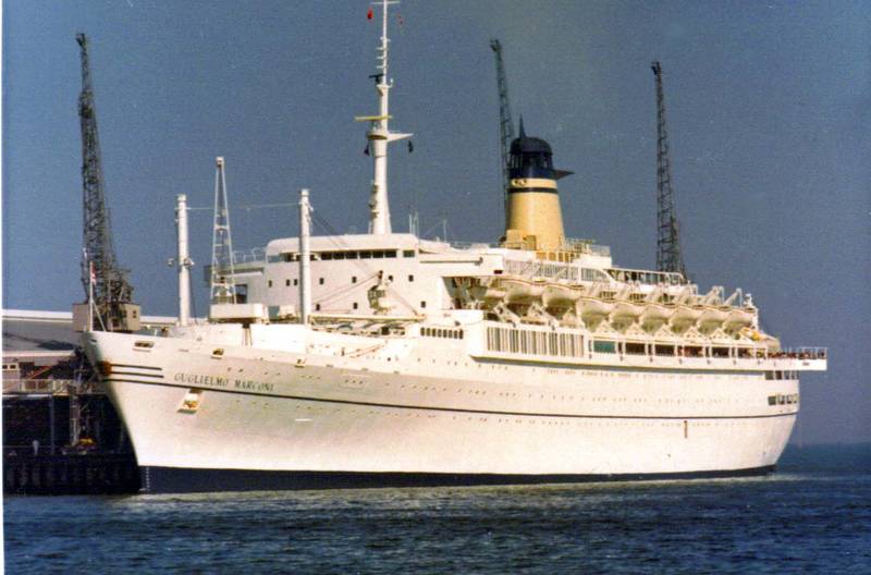 S.S. "GUGLIELMO MARCONI": GUGLIELMO MARCONI and GALILEO GALILEI, first ...