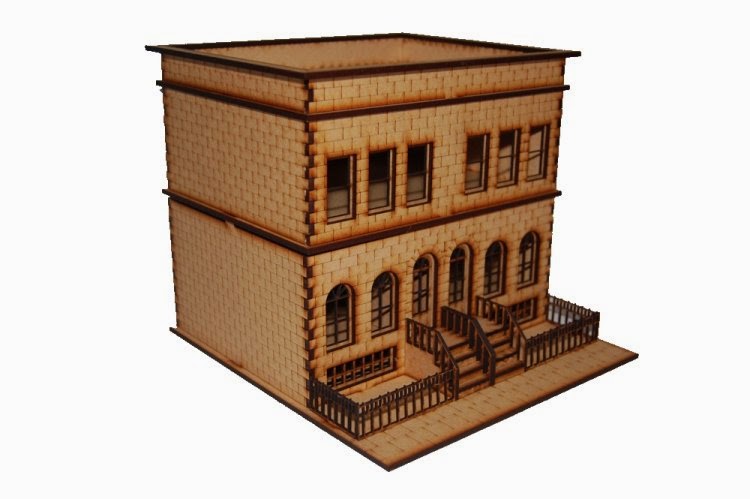 Nerd Club: Laser cut planks for Wild West 28mm terrain buildings